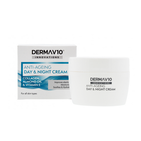 Derma V10 Anti-Ageing Day & Night Collagen Cream 50ml – Glow Vault